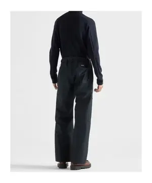 Prada Belted Straight-leg Trousers