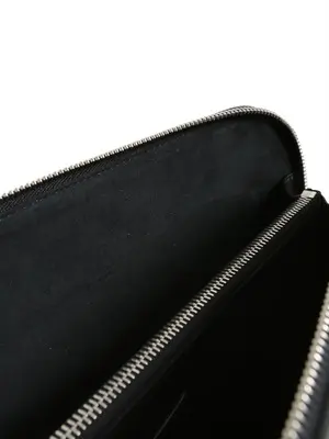 Alexander McQueen Logo-stamp Leather Clutch