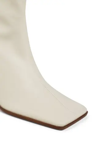 Alaïa Soft Square Ankle Boots - White