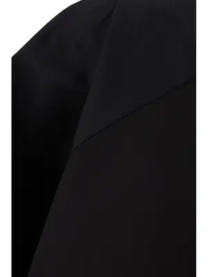 Max Mara Drawstring Sleeve Top - Black