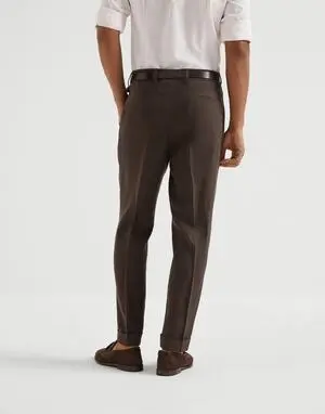 Brunello Cucinelli Pleated Tailored Trousers - Brown