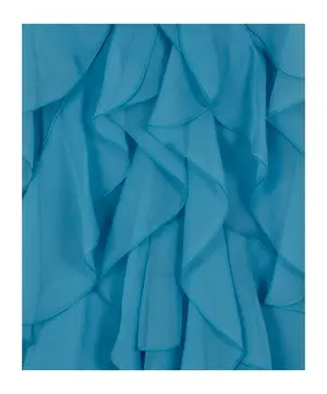 Alberta Ferretti Sleeveless Ruffled Dress