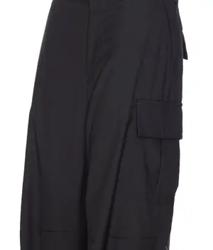 Bottega Veneta Fine Wool Cargo Pants - Black