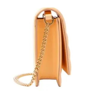 Burberry Lola Quilted Clutch Bag - Orange