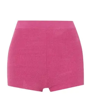 Jacquemus Arancia Ribbed Knitted Shorts