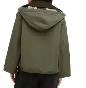 Barbour Cropped Hooded Jacket - Green