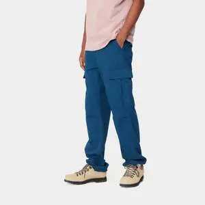 Carhartt Work In Progress Logo Casual Pants - Blue