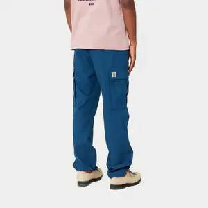 Carhartt Work In Progress Logo Casual Pants - Blue