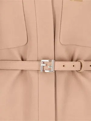 Fendi Collared Belted Coat