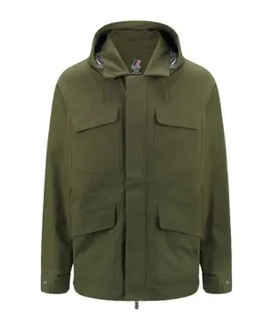 K-WAY Erhal Zip-up Hooded Jacket - Green