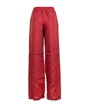 FAY Elastic Waist Casual Pants - Red