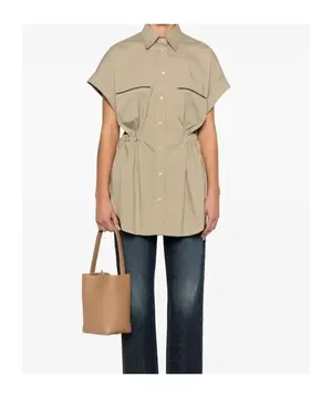 Brunello Cucinelli Oversized Curved Hem Shirt