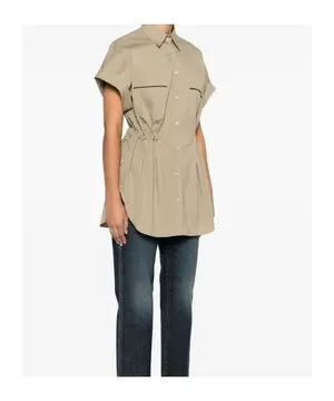 Brunello Cucinelli Oversized Curved Hem Shirt