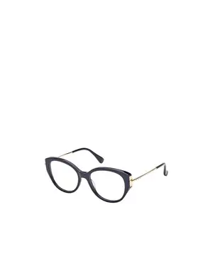 Max Mara Oval Frame Eyeglasses - Black