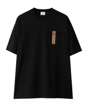 Burberry Item O-neck Short-sleeved T-shirt - Black