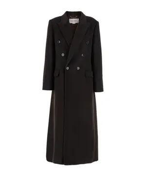 Victoria Beckham Double-breasted Button-up Coat - Brown