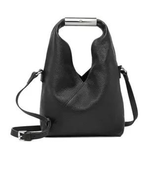 MAISON MARGIELA Japanese Tote Bag With Silver-tone Hardware - Black