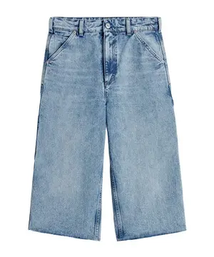 Our Legacy Wide-leg Cropped Jeans With Rough Hem