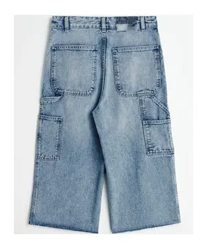 Our Legacy Wide-leg Cropped Jeans With Rough Hem