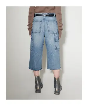 Our Legacy Wide-leg Cropped Jeans With Rough Hem