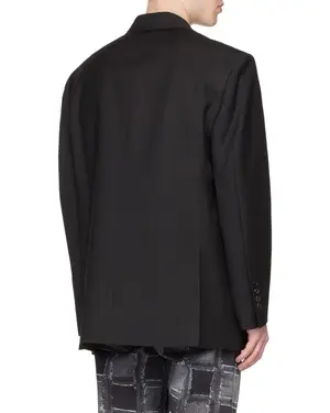 We11Done Logo-patch Long Sleeved Oversized Blazer