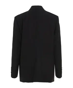 We11Done Logo-patch Long Sleeved Oversized Blazer