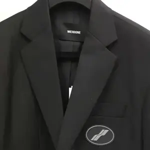 We11Done Logo-patch Long Sleeved Oversized Blazer