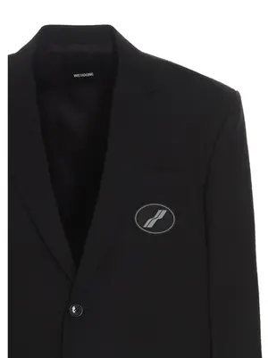 We11Done Logo-patch Long Sleeved Oversized Blazer