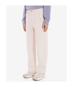 Maison Kitsuné Logo Patch Straight-leg Jeans - White