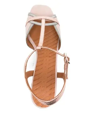 Chie Mihara Two-tone Chunky Heeled Sandals