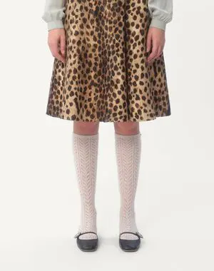 Valentino Garavani Knee High Socks With Vlogo Detail - Ivory