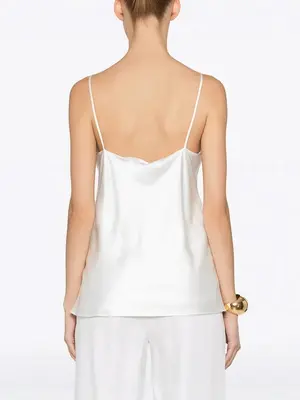 Max Mara V-neck Strappy Camisole - White
