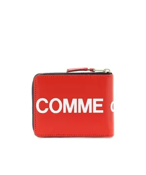 Comme Des Garçons Comme Des Garons Wallet Logo Printed Zip-around Bi-fold Wallet