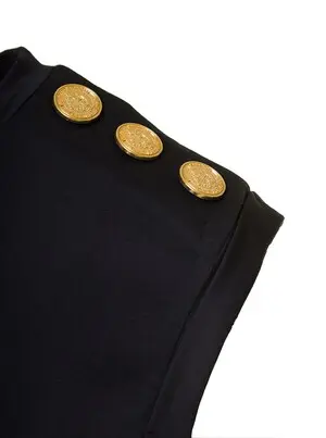 Balmain Sleeveless Logo Printed Tank Top