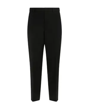 JIL SANDER Techno Gabardine Trousers - Black