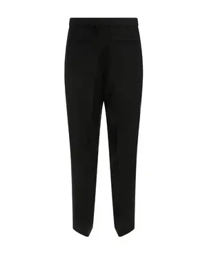 JIL SANDER Techno Gabardine Trousers - Black