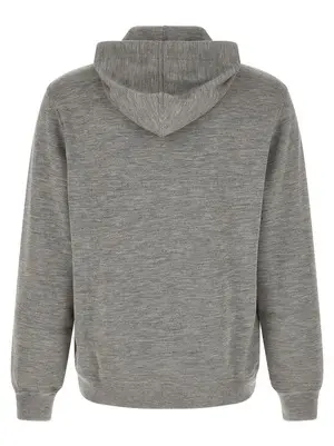 Brunello Cucinelli Zip-up Hooded Sweater - Grey