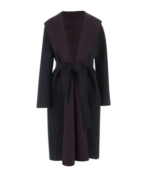 Gucci Gucci Reversible GG Monogram Coat Black