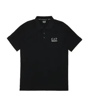 EA7 Logo Lapel Polo Shirt
