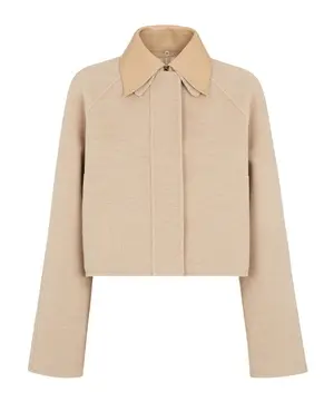 Fendi Ff Printed Reversible Cropped Jacket