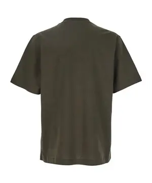 Burberry Equestrian Knight Printed Crewneck T-shirt - Green