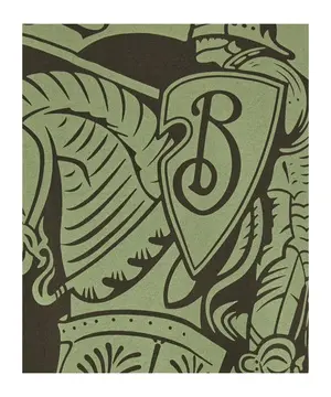 Burberry Equestrian Knight Printed Crewneck T-shirt - Green