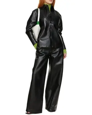 Bottega Veneta Logo Wide-leg Trousers