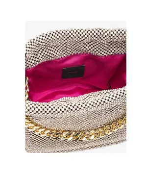 Pinko Atalanta Mini Clutch Bag With Chain Handle