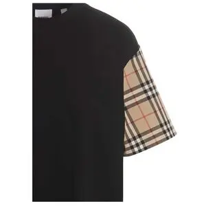 Burberry Vintage Check-sleeved Crewneck T-shirt