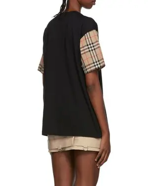 Burberry Vintage Check-sleeved Crewneck T-shirt