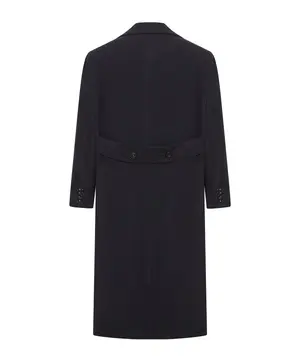 Kiton Buttoned Double-breasted Coat - Black