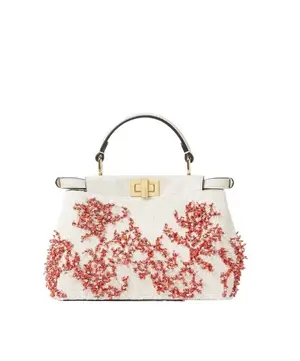 Fendi Peekaboo Embellished Mini Tote Bag - Color