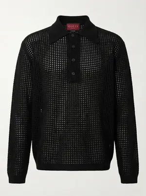 Gucci Crochet Polo Shirt