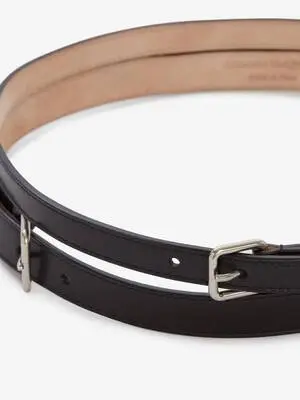 Alexander McQueen Thin Double Wrap Belt